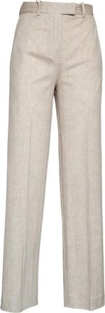 Circolo 1901 Femme, Pantalons, Beige, Taille: 40 FR Wide Pantalons