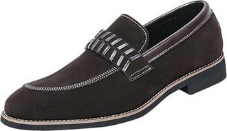 Generic Chaussures habill&eacute;es &agrave; bout ail&eacute; pour homme - Mocassins plats &agrave; enfiler - Coupe basse - D&eacute;contract&eacute;s, l&eacute;gers et confortables - Grande taille - Pour le