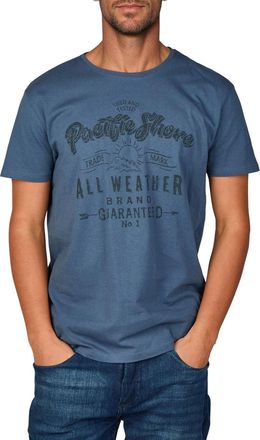 Riverso Tshirt Herren Baumwolle Regular Fit RIVLeon Rundhals Kurzarm Sommer Tee Shirt Print, Gr&ouml;&szlig;e:4XL, Farbe:Washed Indigo Blue (E1JD)