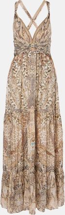 Camilla Maxikleid Throne Room aus Seide