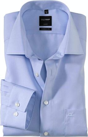 Olymp Herren Hemd Modern Fit Langarm, hellblau, Gr. 38