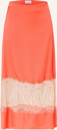 Claudie Pierlot Claudie Pierlot Satinrock Mit Spitze orange