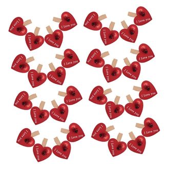 TOPBATHY 50 Mini W&auml;scheklammern Kreative Holzklammern Sicherheitsklammern F&uuml;r Kleidung Babykleidung Babyparty Kleidung Kleine Kleiderklammern Holzklammern F&uuml;r 