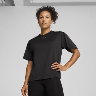 Puma Train All Day Essentials Relaxed T-Shirt Damen, Kleidung, Schwarz, 3XL