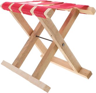 Milisten Campinghocker Klappstuhl Holz Faltbarer Angelstuhl Kompakter Jagdhocker Mit Stabiler Sitzfläche Leichter Outdoor Reisehocker Für Angeln Und Camping