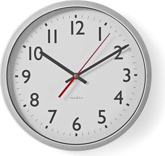 Nedis Nedis Wanduhr, 30 cm, Weiß