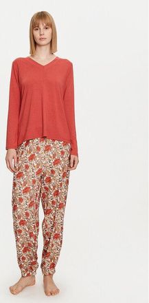 Selmark Pyjama Flores P6973 Orange Regular Fit