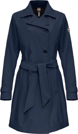 Colmar Femme, Manteaux, Bleu, Taille: 36 FR Trench Impermeabile