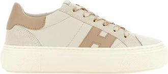 Hogan Femme, Chaussures, Beige, Taille: 37 EU Crosswind Baskets