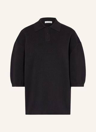 Frankie Shop Strick-Poloshirt Nola schwarz