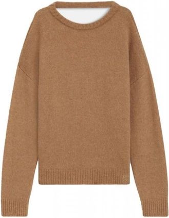 HUGO BOSS Femme, Pulls, Brun, Taille: 40 FR Maille Longue &agrave; Col Rond