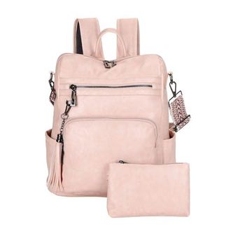 Generic Sac &agrave; bandouli&egrave;re en cuir pour femmes design polyvalent 2 pi&egrave;ces incluant un sac &agrave; dos et une pochette &eacute;l&eacute;gante pour un usage quotidien ou occasionnel