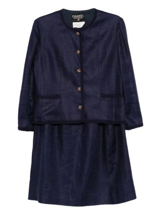 Chanel tailleur-jupe (années 1990-2000) - Bleu