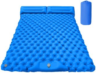 Generic Camping Bett | Doppelschlafmatte Mit Integrierter Fu&szlig;pumpe F&uuml;r Einfache Struktur | Aufblasbares Wander-Zubeh&ouml;r, Robust Ist Matte, Leicht Kompakt, Camp