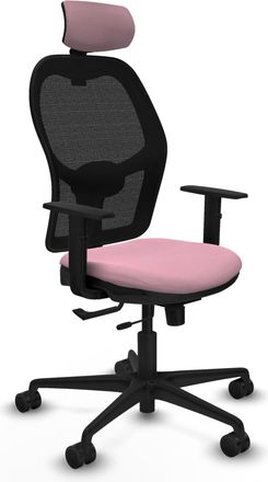 Piqueras y Crespo Ergonomischer Stuhl Rosa Jorquera mit 1D-Armen, h&ouml;henverstellbare Lendenwirbelst&uuml;tze und h&ouml;henverstellbares Kopfteil und Neigungsverstellung. Ausgesta