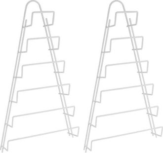 Metaltex 362806014 Kiwi Topfdeckelhalter, 6 Abdeckung, Wei&szlig; (Packung mit 2)