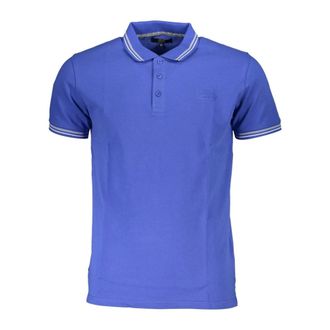 Cavalli Homme, Tops, Bleu, Taille: L Polo Bleu Manches Courtes Homme
