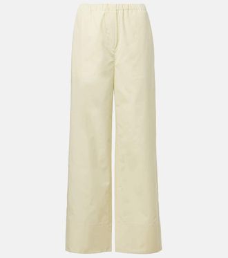 Toteme Weite Hose aus Baumwollpopeline