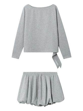 B+ab Set mit U-Boot-Ausschnitt - Grau