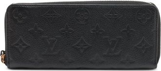 Louis Vuitton portefeuille continental Zippy Wallet en cuir Empreinte Monogram (2021-2025) - Noir