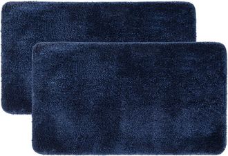 Miulee Teppich Badgarnitur 2 Teilig Badematte Badezimmerteppich Badvorleger Rutschfest Waschbar Bettvorleger Badteppich Saugfähige Duschvorleger Fussmatte fü