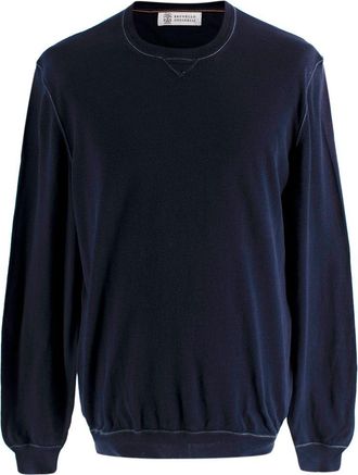 Brunello Cucinelli Navy Knit Size L