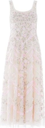 Needle & Thread Femme, Robes, Beige, Taille: 34 FR Ribbon Heart Scoop Neck Ballerina Dress