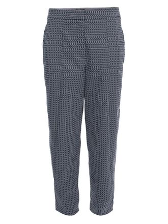 Giorgio Armani pantalon à imprimé géométrique - Gris