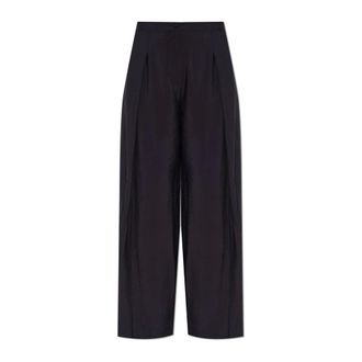 Emporio Armani Femme, Pantalons, Bleu, Taille: 38 FR Pantalon large