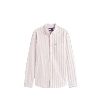 Tommy Hilfiger Baumwollgestreifte Hemd - Rose