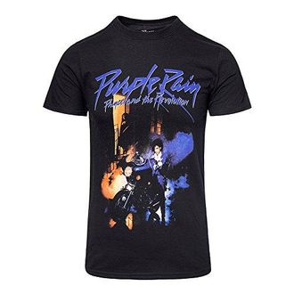 Prince Purple Rain Noir T-shirt Officiel Autoris&eacute; Music