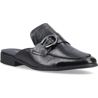 Hush Puppies Calla Leder Damen Schwarz Clogs