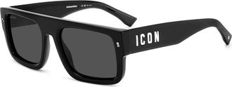 Dsquared2 Sonnenbrille mit Metallnieten - - Accessories - unisex - Schwarzk - 54 MM
