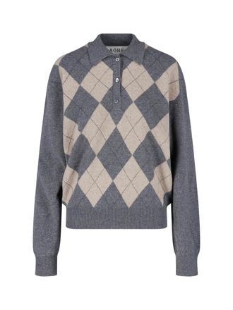 R&oacute;he Wool Blend Polo