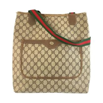 Gucci Pre-owned Sac fourre-tout en toile GG Supreme - Femme - Pre-owned - Brun - Taille: ONE Size