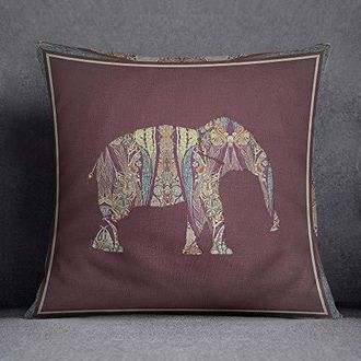 Bonamaison Le Jardin du Lin Kissenh&uuml;llen, Cotton, Mehrfarbig, 45x45