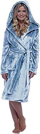 Generic Peignoir De Bain Femme Unisexe Eponge Capuche Automne Hiver Peignoir avec Capuche Chaude Peignoir Moelleux &Eacute;ponge Douce Coton Eponge V&ecirc;tements De D&eacute;te