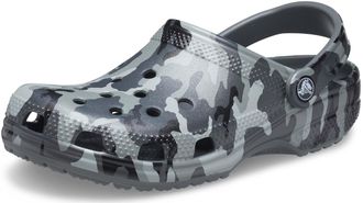 Crocs Unisex Erwachsene Classic Printed Camo Clog Clog, Slate Grey/Multi, 36/37 EU