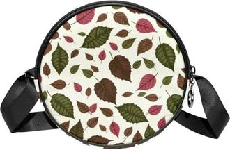 Generic Petit sac &agrave; bandouli&egrave;re circulaire pour femme, petit sac &agrave; bandouli&egrave;re avec fermeture &eacute;clair, bretelles r&eacute;glables, sac &agrave; main rond d&eacute;contract&eacute; pour fe