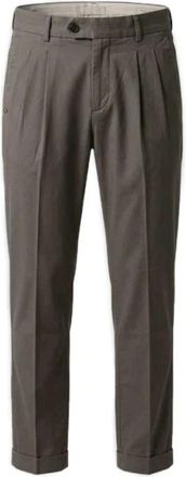 40weft 40Weft, Homme, Pantalons, Gris, Taille: L Pantalone Chino Doppia Pinces Carrot Fit