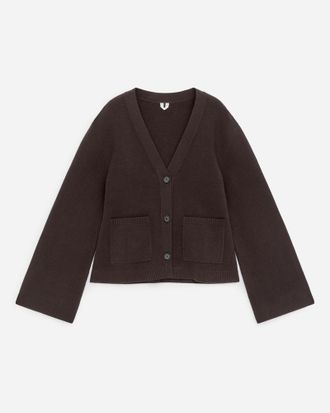 Arket Strickjacke Aus Baumwolle -Braun