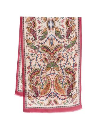 Etro Etro T&uuml;cher & Schals - Intricate Multicolour Paisley And Floral Scarf - Gr. unisize - in Rosa - f&uuml;r Damen
