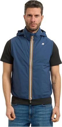 K-Way Homme, Vestes, Bleu, Taille: S Valen Stretch Dot Gilet
