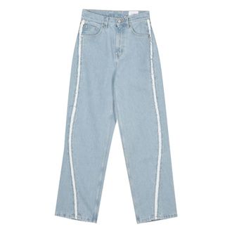 Axel Arigato Blaue Straight Studio Streifen Jeans - - Jeans - Damen - Blau - W27