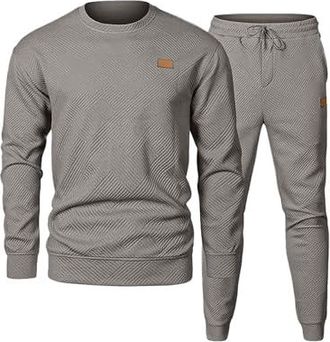 Generic 2 Pi&egrave;ces Surv&ecirc;tement Homme Veste Sweat &Agrave; Manches Longues Et Pantalon Jogging 2 Pi&egrave;ces, Baggy Et Surdimensionn&eacute;, Tenue De Travail Decontract&eacute; Couleur U