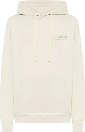 Laneus Homme, Sweatshirts et sweats &agrave; capuche, Beige, Taille: M Print Hooded SweaT-shirt