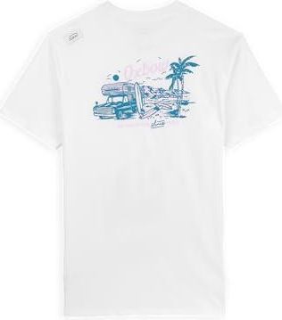 Oxbow Tee-Shirt Manches Courtes ONTRIP Blanc Ete 2025 Manches Courtes, Col Rond, Motif sur Le Dos