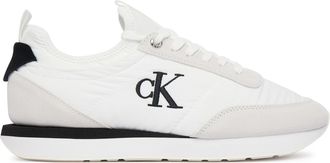 Calvin Klein Sneakers Calvin Klein Retro Runner Lace Up Sock YW0YW02060 Wei&szlig;