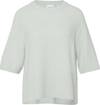 Comma Kurzarmpullover Strickpullover Feinstrickpullover mit Halbarm
