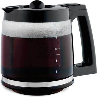 Hamilton Beach Karaffe mit Schwarzem Griff und Deckel A. Kompatibel mit Hamilton Beach 2-Way Brewer mod. nr. 49980A-CE, Karaffe Glas/Glaskanne (88152-CE)